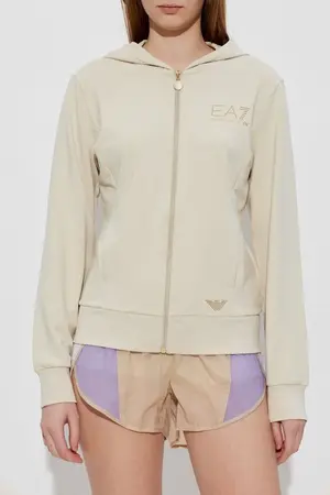 EA7 Zip-up Sweatshirt With Logo