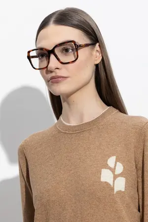 Isabel Marant Rectangle Eyeglasses - Brown