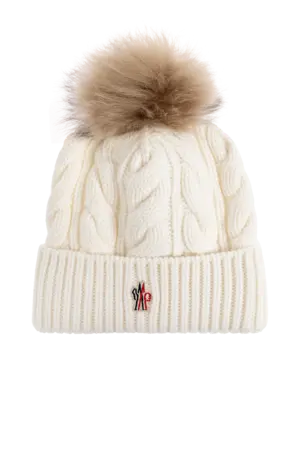 正規品　alo ノータブルビーニー　アイボリー Cable Knit Winter Bliss Beanie - Ivory | ALO