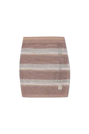 Amiri Mini Skirt With Logo - Pink