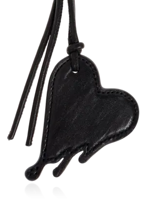 ALLSAINTS Leather Keychain ‘drip Heart