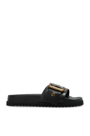 ALLSAINTS Ellie Leather Slides - Black