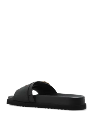 ALLSAINTS Ellie Leather Slides - Black