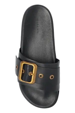 ALLSAINTS Ellie Leather Slides - Black