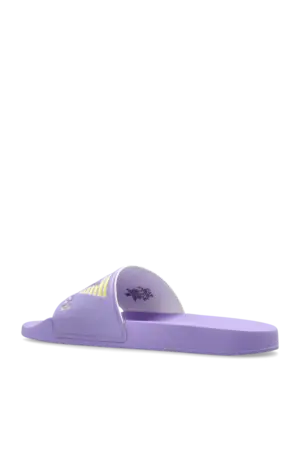 EA7 Logo Rubber Slides - Purple