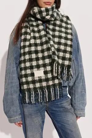 Acne Studios Scarf With A Check Pattern