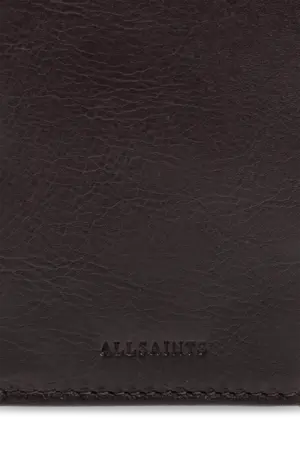 ALLSAINTS Foldable Card Case ‘bifold - Brown