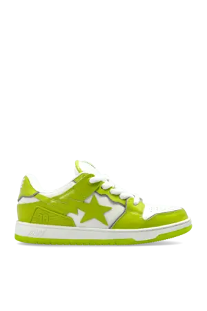A BATHING APE Logo Sports Shoes - Green