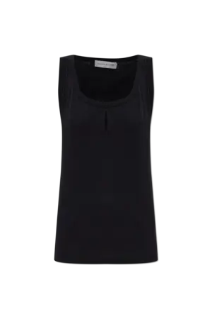 Victoria Beckham Sleeveless Top With Back Draping - Black