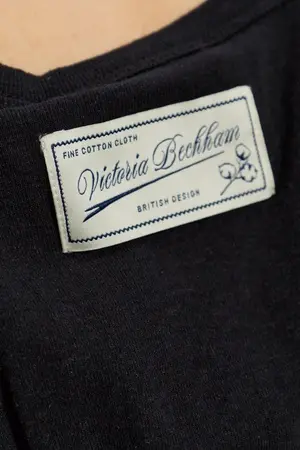 Victoria Beckham Sleeveless Top With Back Draping - Black