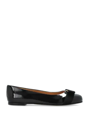 FERRAGAMO Varina Ballerinas - Black