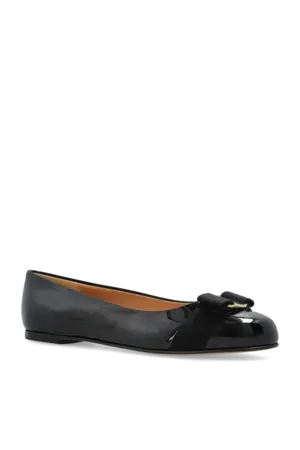 FERRAGAMO Varina Ballerinas - Black