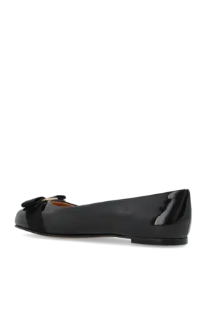 FERRAGAMO Varina Ballerinas - Black