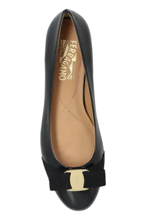 FERRAGAMO Varina Ballerinas - Black