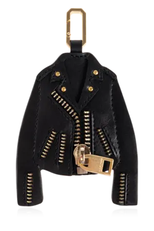ALLSAINTS Balfern Leather Keyring - Black
