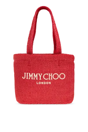 JIMMY CHOO Beach Medium Shoulder Bag - Red