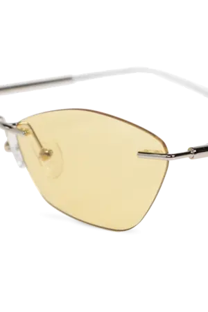 Alexander McQueen Geometric Rimless Sunglasses