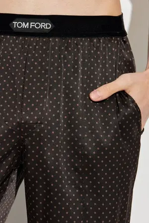 TOM FORD Silk Pajama Bottoms - Brown