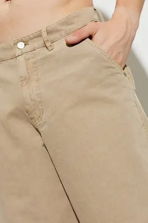 ALLSAINTS Jackson Wide Leg Jeans - Beige