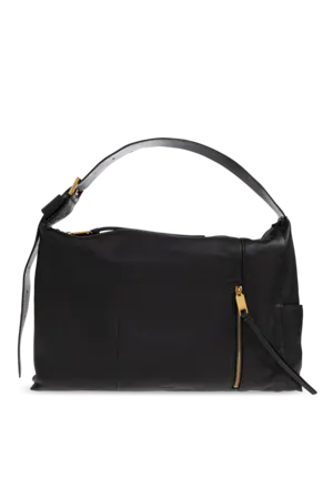 ALLSAINTS Leather Alba Shoulder Bag - Black