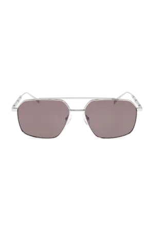 Alexander McQueen Hexagonal Sunglasses - Silver