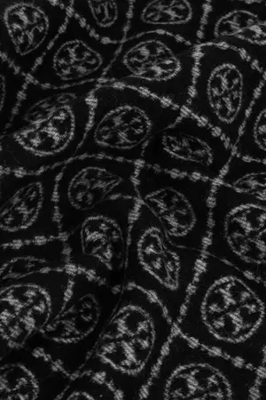 Tory Burch Scarf With Monogram - Black
