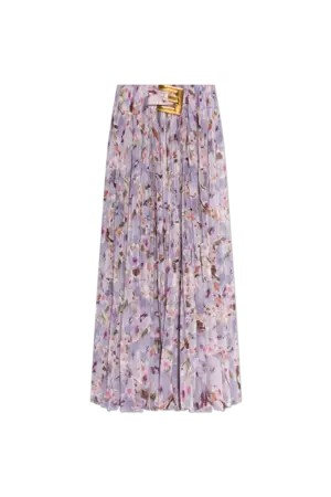 Balmain Floral-patterned Maxi Skirt