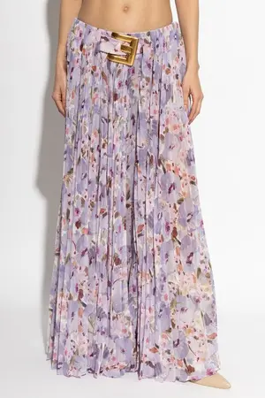 Balmain Floral-patterned Maxi Skirt