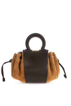 FERRAGAMO Gancio Handbag - Brown
