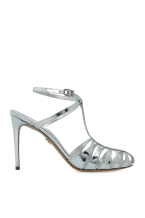 FERRAGAMO Lipa Heeled Sandals - Silver