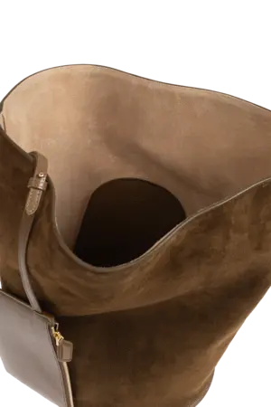 Alaïa Hip Large Bucket Shoulder Bag - Brown