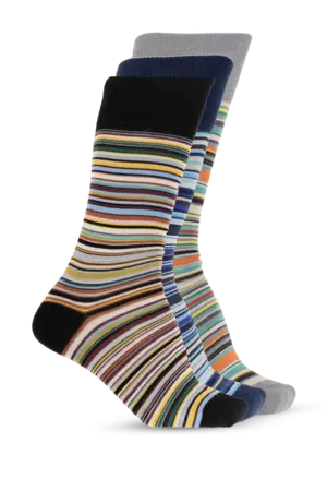 Paul Smith Six-pack Patterned Crew Socks - Multicolour