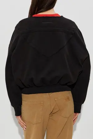 MAISON MARGIELA Vintage-effect Sweatshirt - Black