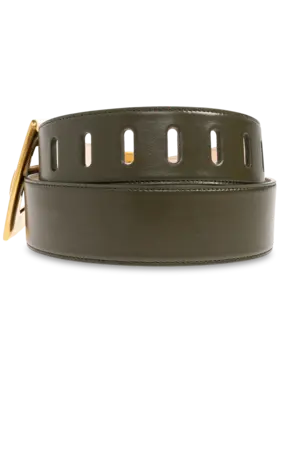Balmain Leather Wide Belt