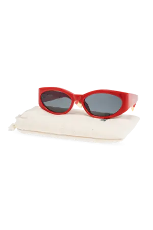 Jacquemus Oval Sunglasses - Red