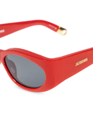 Jacquemus Oval Sunglasses - Red