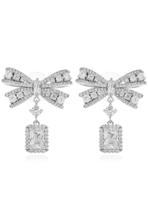 SELF-PORTRAIT Earrings With Crystals - Silver
