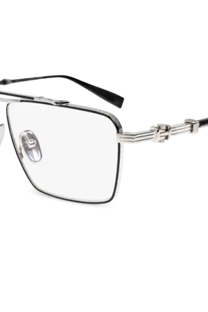 Balmain Rectangle Prescription Glasses - Silver