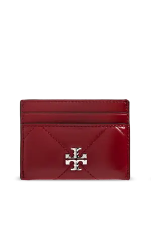 Tory Burch Leather Card Holder - Burgundy