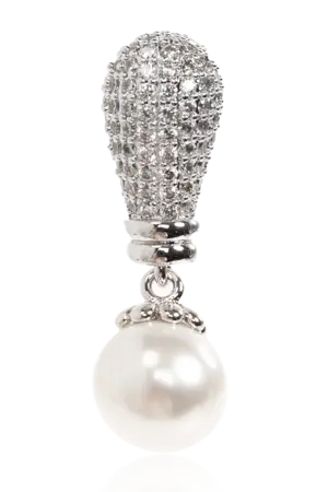 SELF-PORTRAIT Earrings With Crystals And Faux Pearl