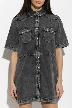 ALLSAINTS Rock' Denim Shirt Dress - Grey