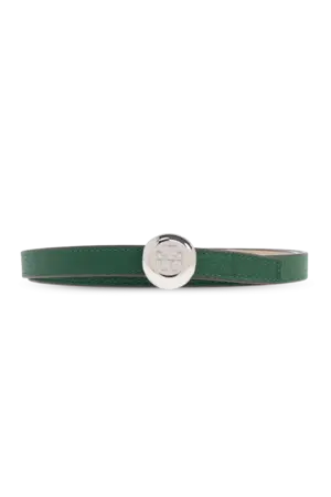 Tory Burch Reversible Leather Belt - Green