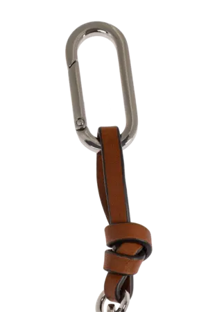Tory Burch Keyring With Leather Strap - Black