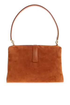 FERRAGAMO Suede Shoulder Bag - Brown