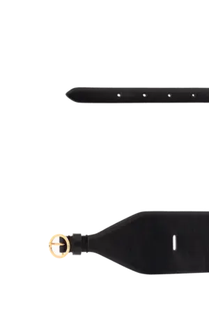 Alaïa Leather Belt - Black