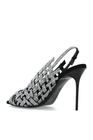 Balmain Leather Heeled Sandals