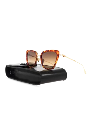 Valentino Garavani Square Frame Sunglasses - Brown