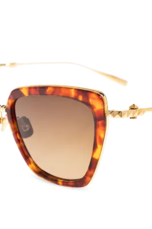 Valentino Garavani Square Frame Sunglasses - Brown