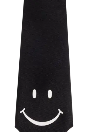 Moschino X Smile Standard Neck Tie - Black