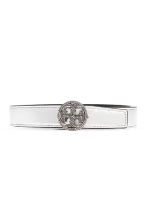 Tory Burch Double-sided Belt - Silver